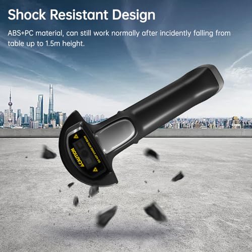 Barcode Scanner, W2 L Bar Code Scanners 30w Global Exposure High Speed Scanning Automatic Sensing Continuous Scanning OLED Display Screen Long Communication Distance (1)