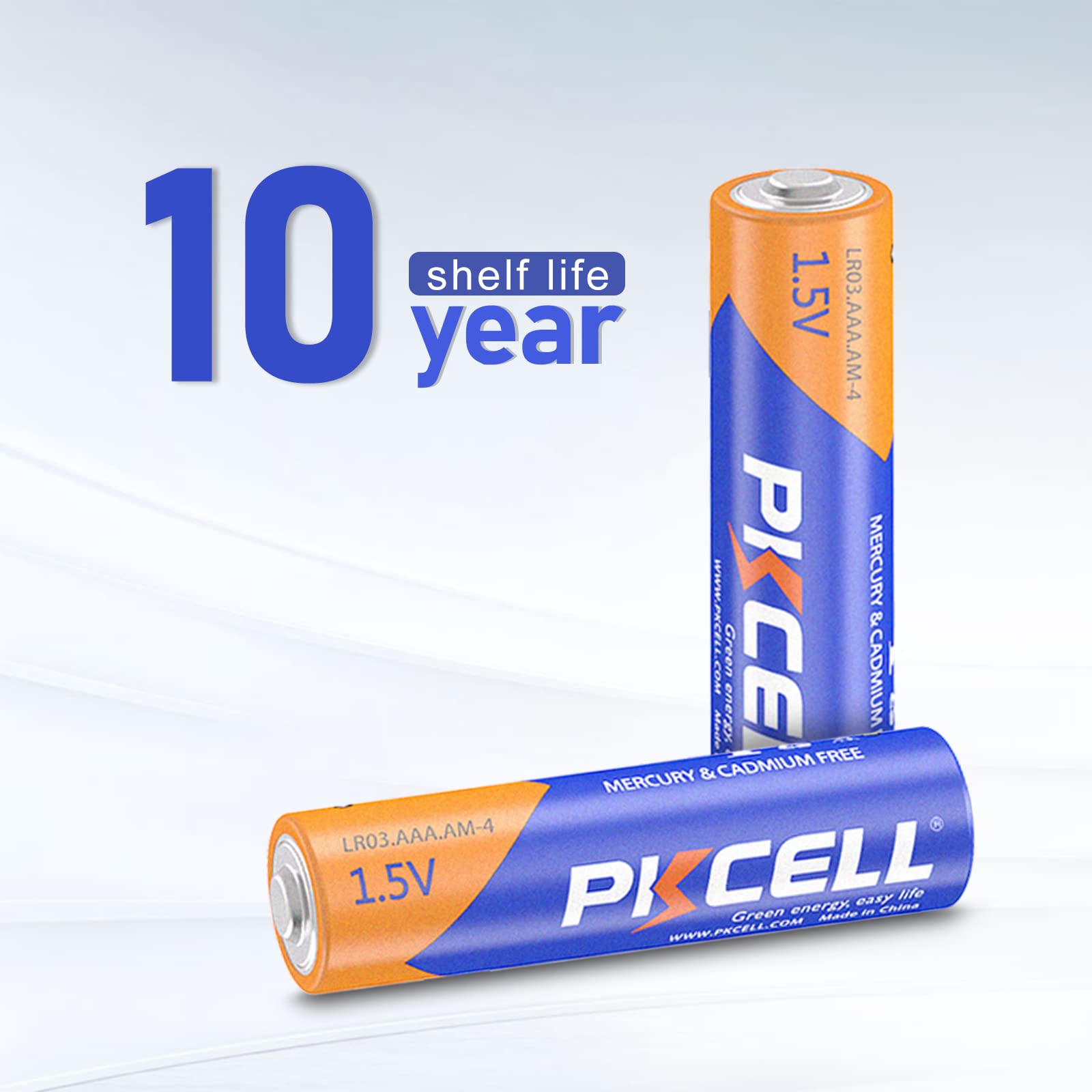 PKCELL AAA LR03 Batteries, 1.5V Triple A Alkaline Battery AAA Batteries 12 Pack for Keyboards Clocks Toys Remote Controls (10-Year Shelf Life)