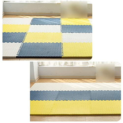 ALGFree Foam Interlocking Tiles Living Room Interlocking Floor Mats Splice Child Crawling Mat Large Baby Jigsaw Puzzle Climbing Mat Thicken Non-Slip Carpet, Free Stitching