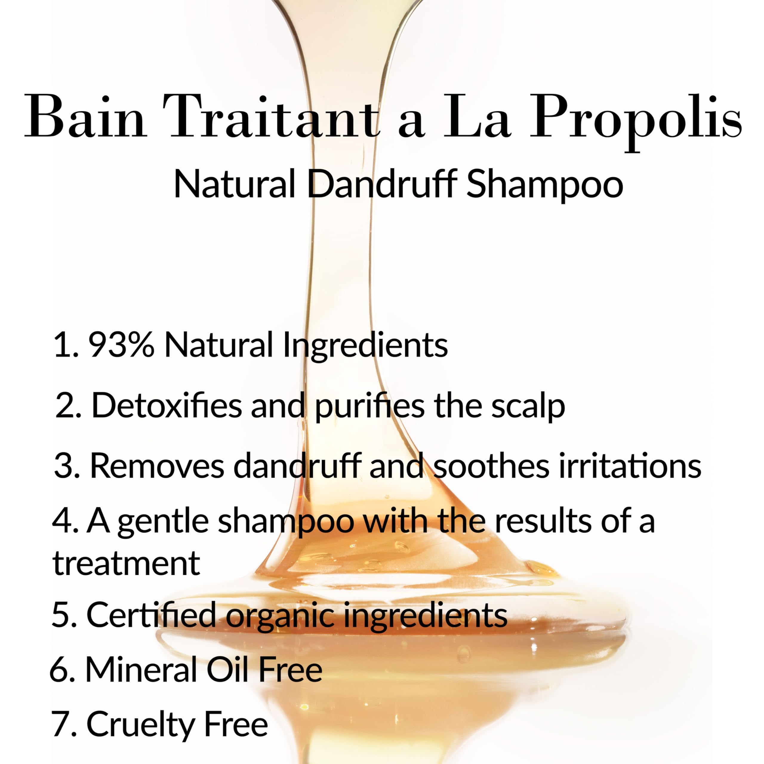 Leonor Greyl Gentle Dandruff Shampoo (Bain Traitant a La Propolis), Propolis & Chamomile Natural Dandruff Shampoo, 6.7 oz. Made In France