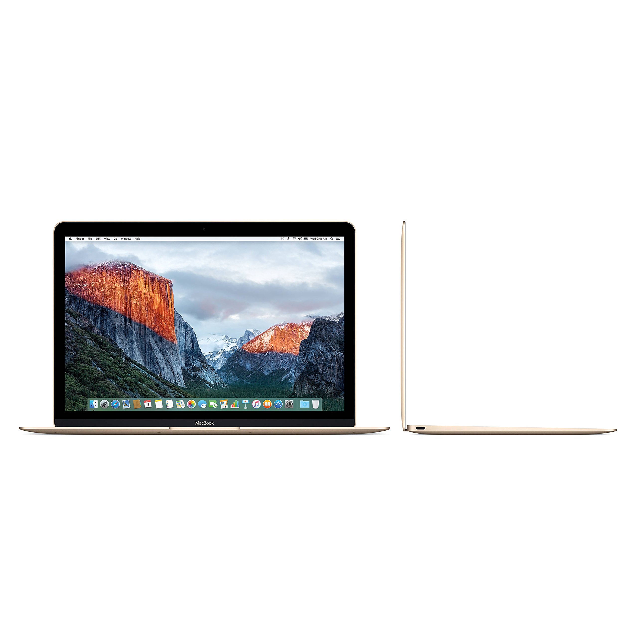 Apple Gold Macbook - MK4N2LL/A Core M-5Y51 1.2GHz (up to 2.6GHz), 8GB RAM,512GB SSD, 12in Retina IPS, Laptop (Renewed)
