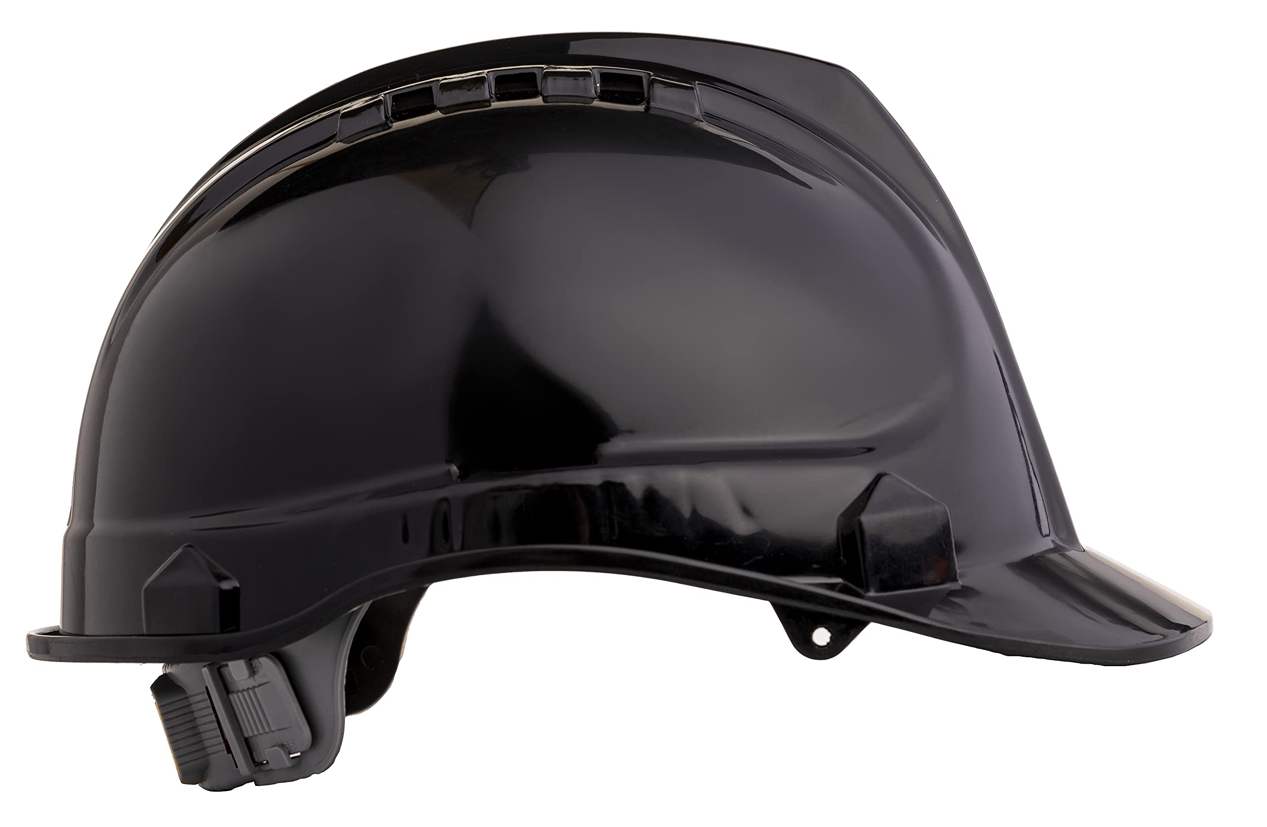 AMSTON Safety Hard Hat, Head Protection, “Keep Cool” Vented Helmet, Fully Adjustable, Low Profile, Cap Style, Type 1 Class C, Construction, ANSI Z89.1, Black