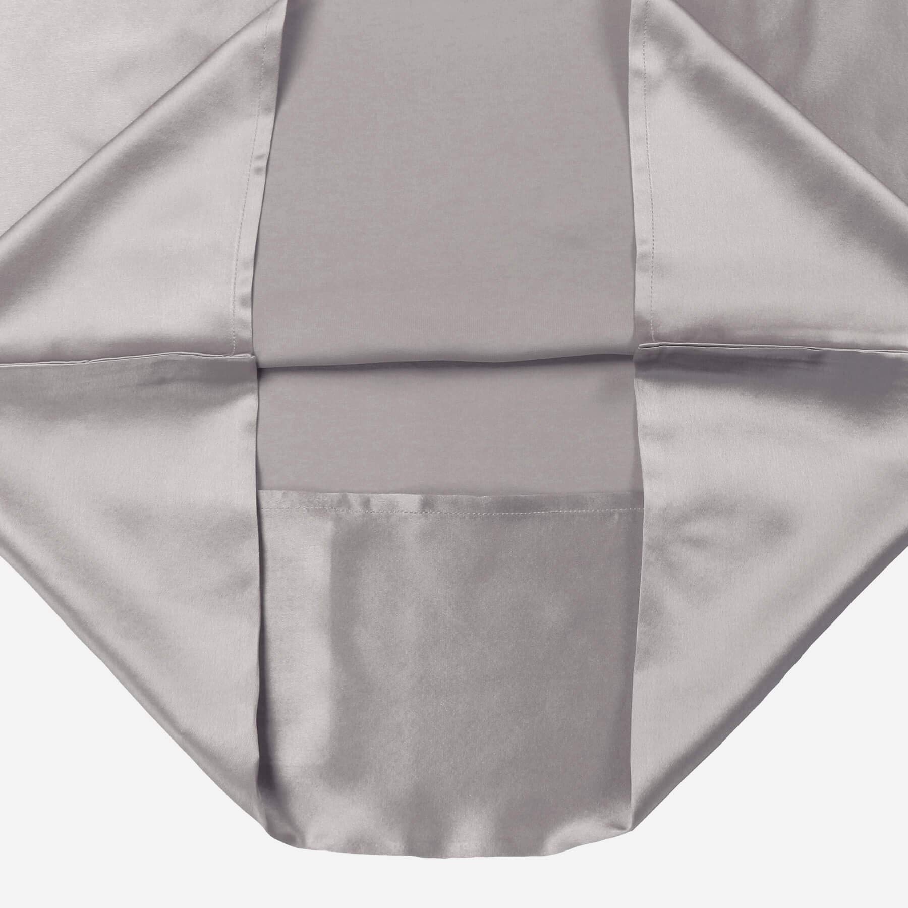 Lilysilk 19 Momme 100% Mulberry Silk Pillowcase Travel Size, Silvergray, 12" x 16"