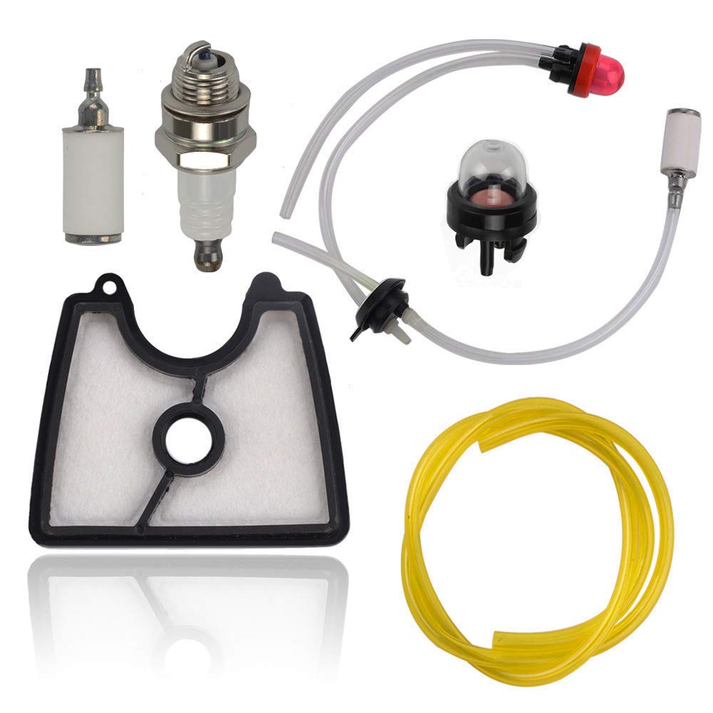Alibrelo 581798001 Fuel Line Kit 545112101 Air Filter for 125B 125BX 125BVX Handheld Leaf Blower