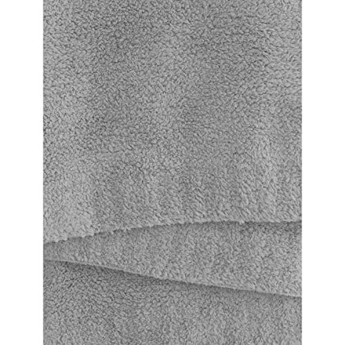 Little Giraffe Plush Chenille Knit Baby Blanket 29" x 35", Silver