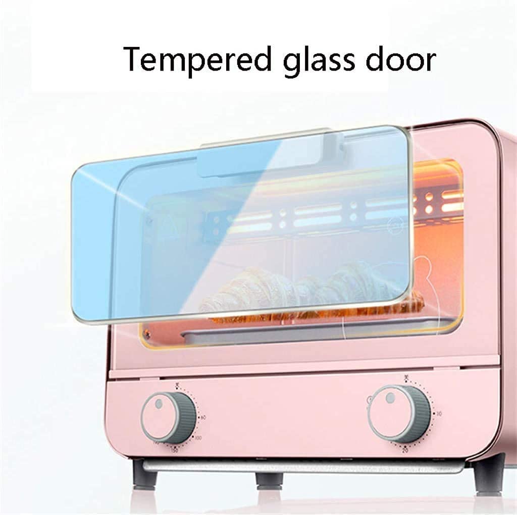 9L Mini Oven,Adjustable Temperature 60-230 ℃ and 30 Minutes Timer Multifunctional Home Baking Oven Baking Cake Convection Countertop Toaster Oven (Blue) (Blue)