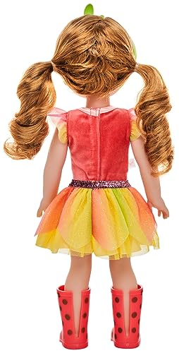 American Girl WellieWishers 14.5-inch Willa Doll with Coral Leotard, Mesh Skirt, Headband, and Boots, For Ages 4+