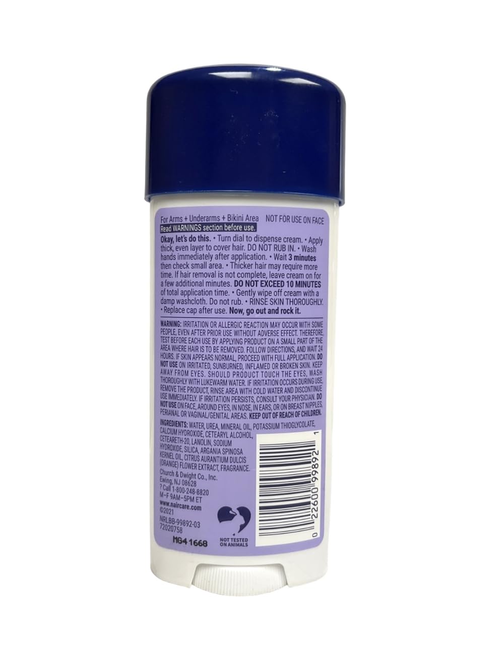 Nair Hair Remover Glides Away Nourish With Argan Oil 3.3 Ounce (97ml) (2 Pack)