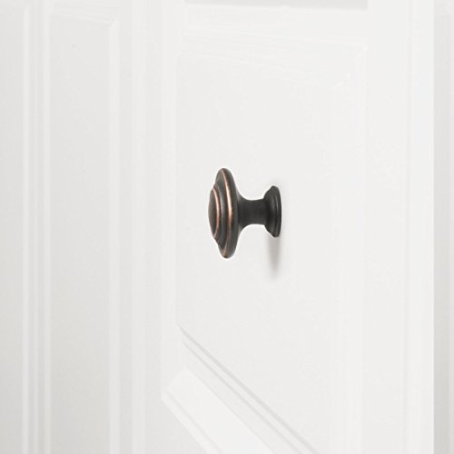 Amazon Basics Traditional Top Ring Cabinet Knob, 1.25-inch Diameter, Oil Rubbed Bronze, 10-Pack