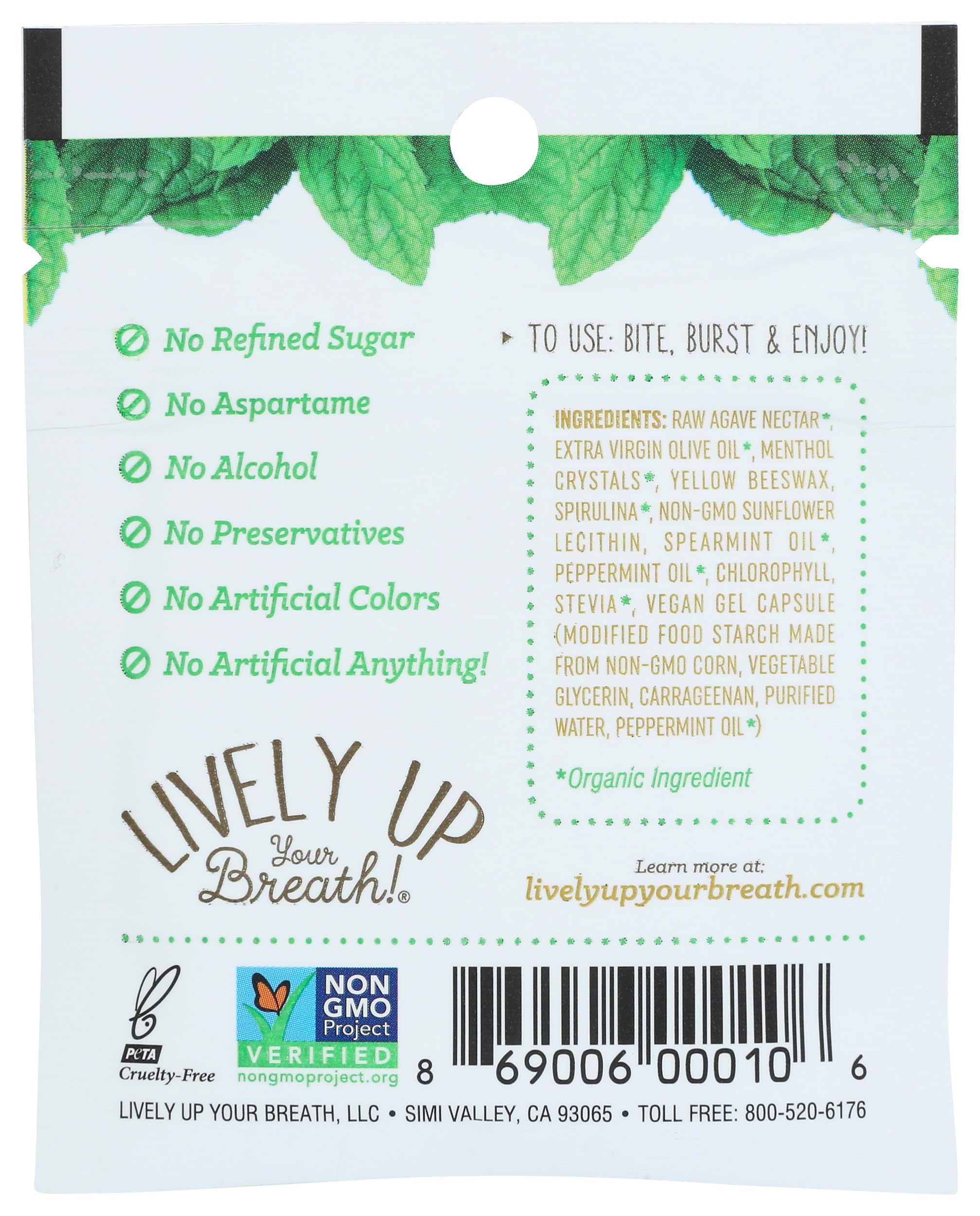 LIVELY UP YOUR BREATH Mint Breath Freshener, 0.16 OZ