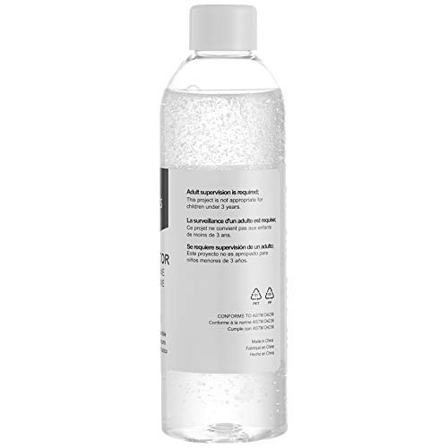 Amazon Basics Glue Slime Activator Solution, Great for Making Slime, 2-Pack. 8-oz, Transparent