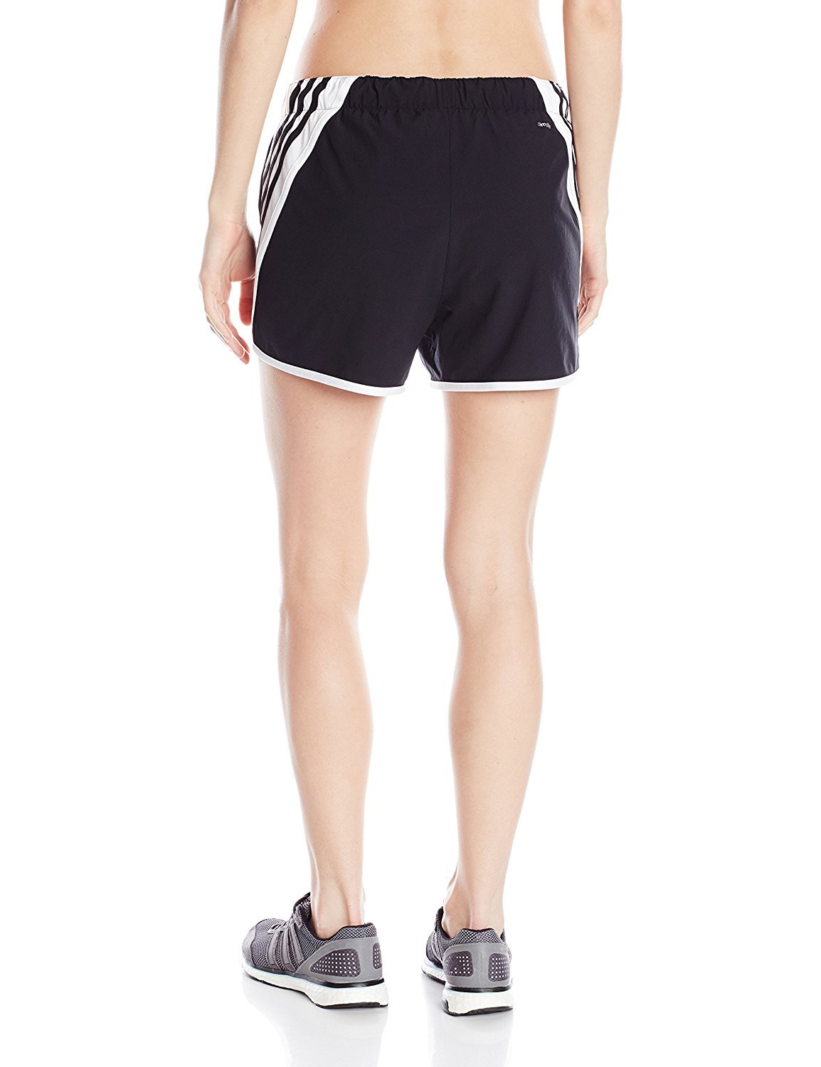 adidas Performance Women's Ultimate Woven 3S Shorts, Black/White, Large