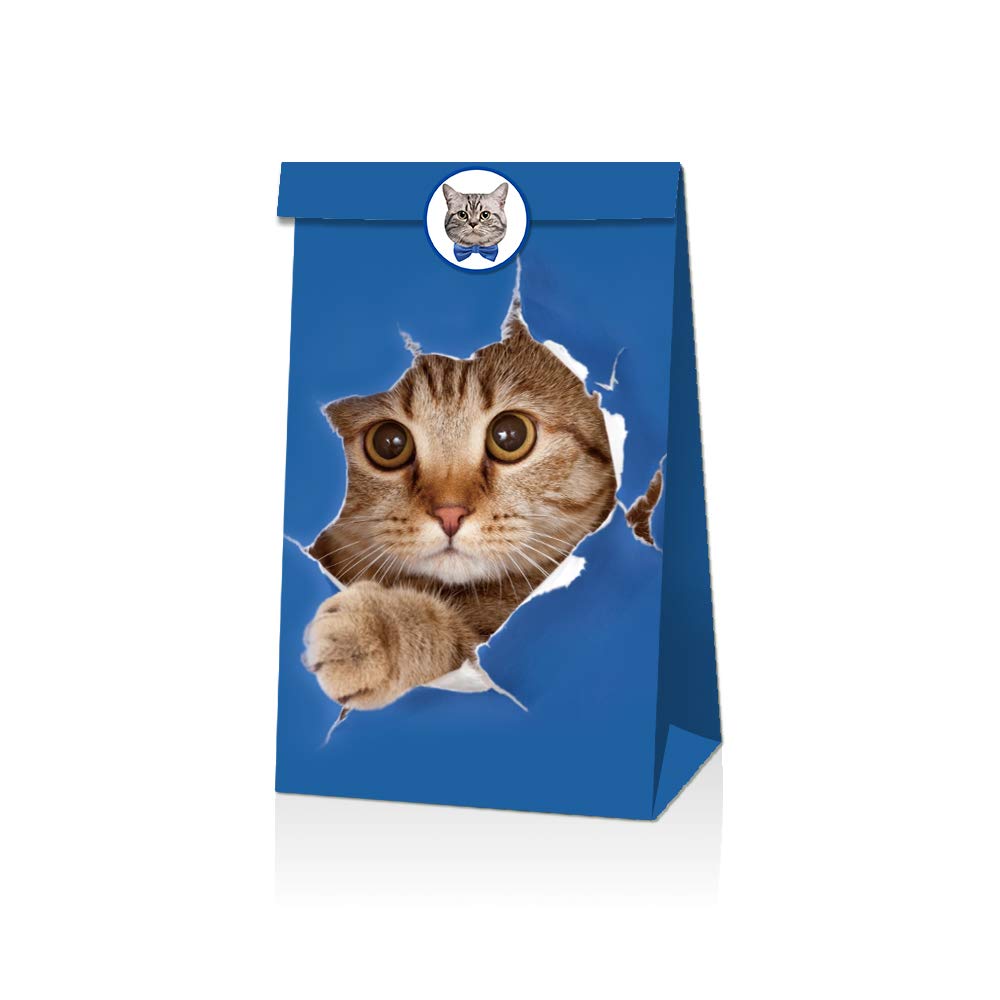 Cat Bag,Kitty Cat Party Supplies,Pet Cat Birthday Theme,Girls,Boys,Kids,Home,Classroom,Baby Shower?24Pack)?