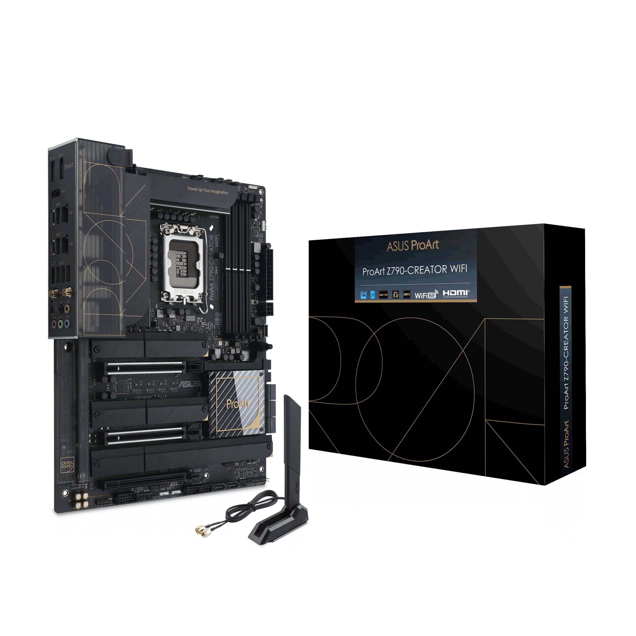 ASUS ProArt Z490-CREATOR 10G Intel® Z490 LGA 1200 ATX Content Creation Motherboard (12+2 Power Stages, DDR4 4600, 10G LAN Card, 2.5G Intel LAN, Thunderbolt™ 3 Type-C, M.2, USB 3.2 Gen 2)