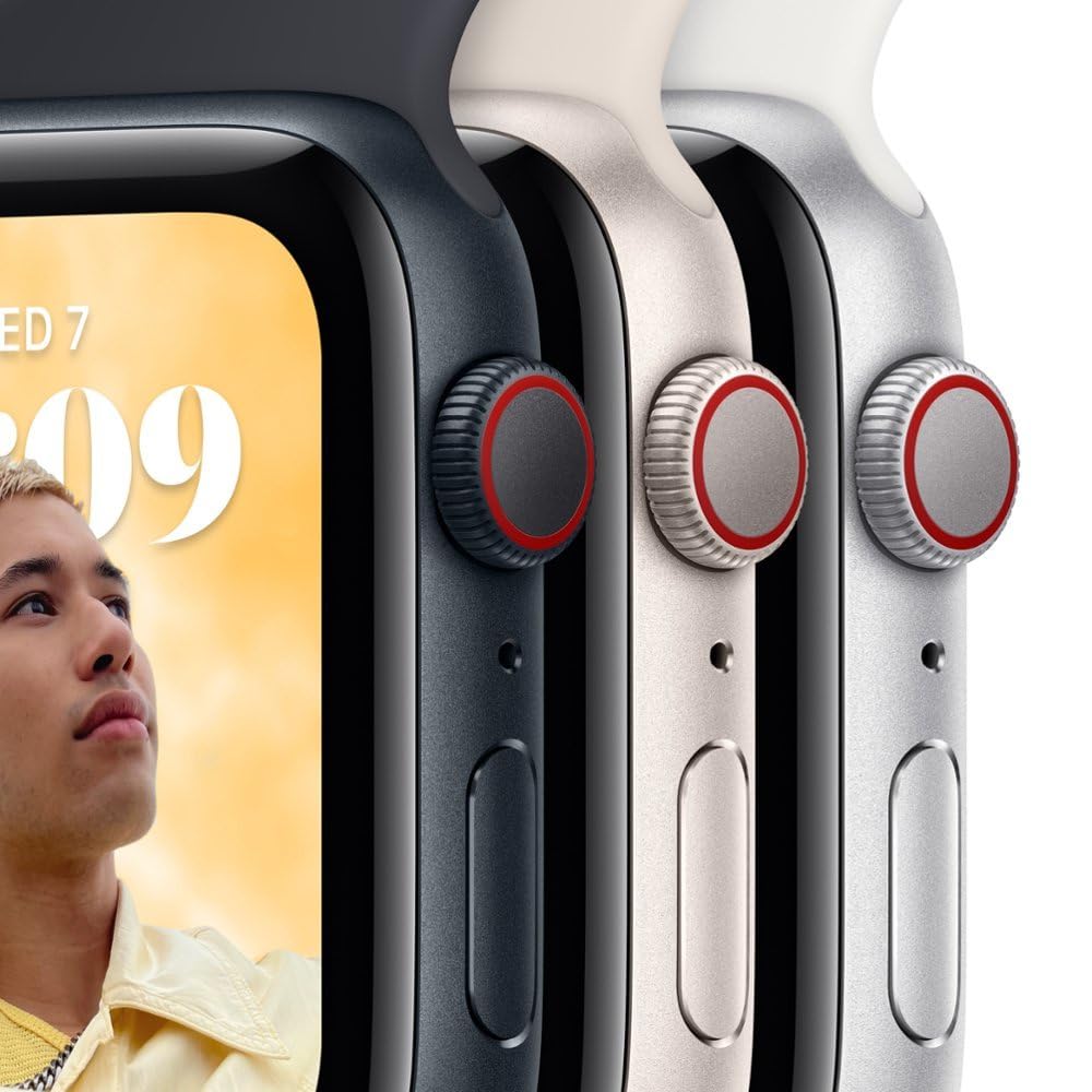 Apple Watch Series 4 (GPS + Cellular, 40MM) - Space Black Aluminum Case with Black Sport Band (Renewed)