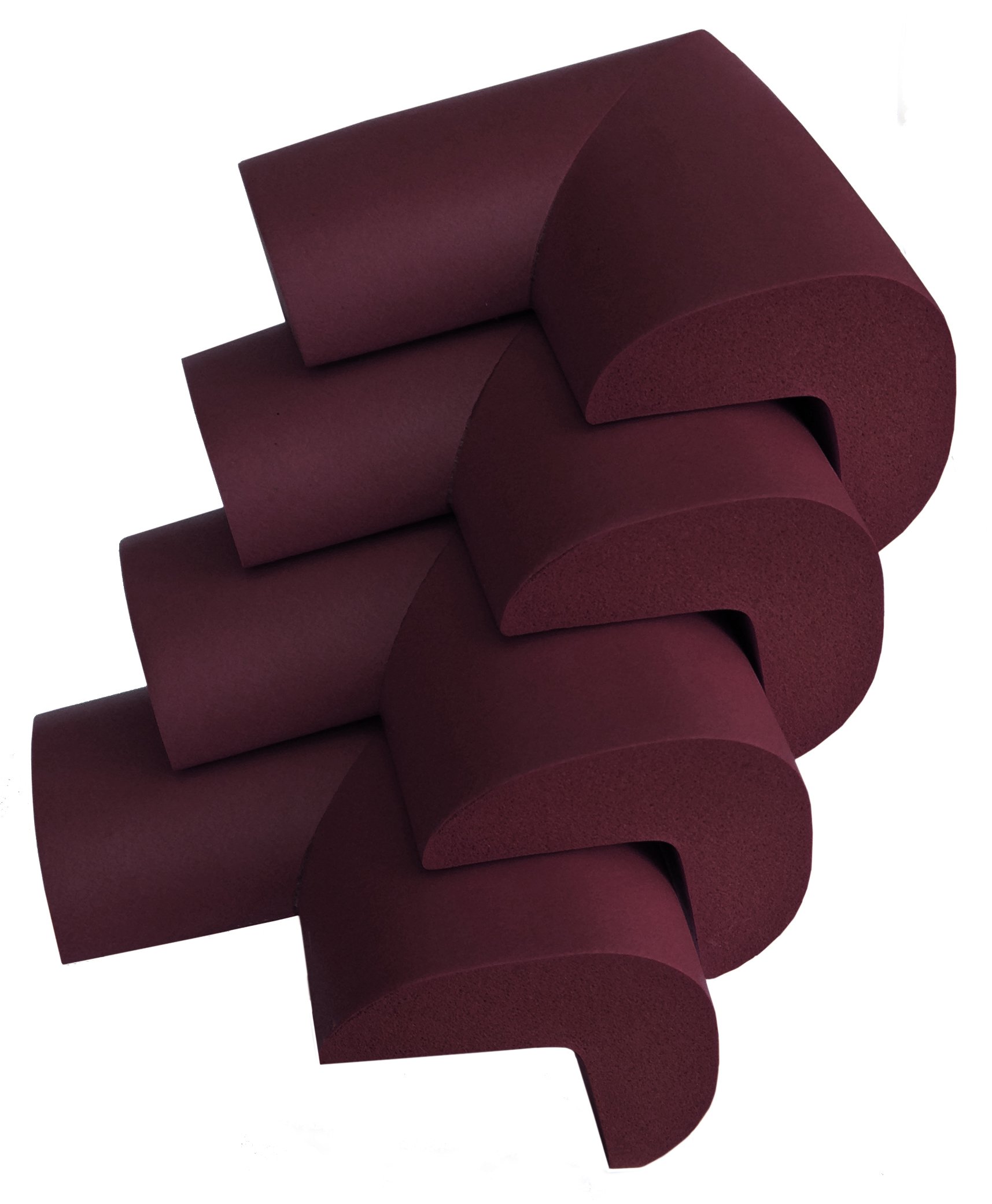 Premium Corner Guards from Bow-Tiger™ - 16 Corner Cushion Bumpers - Extra Dense Safety Foam Furniture and Table Protectors - Coffee
