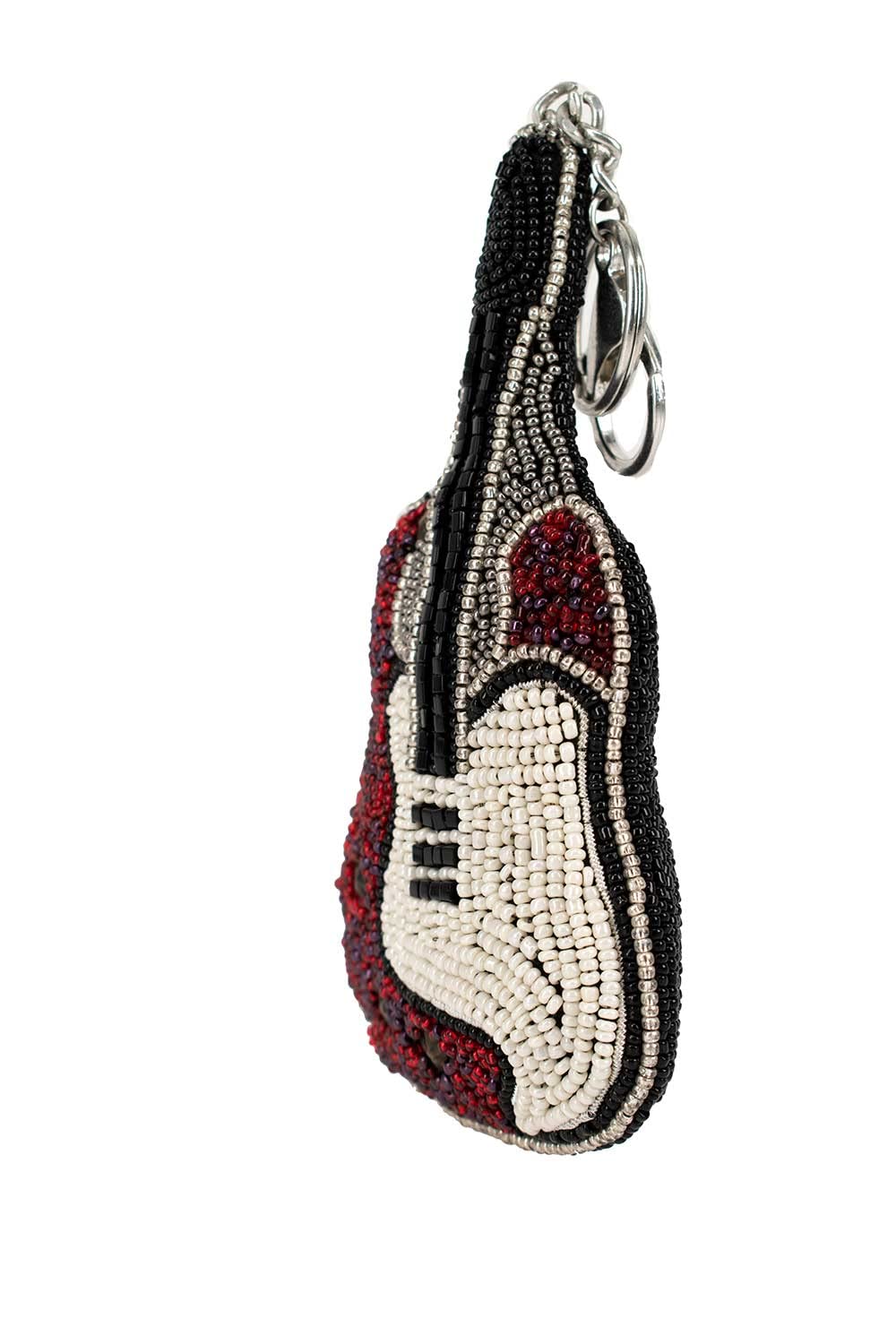Mary Frances Guitar Girl Coin Purse/Key Fob, Multi
