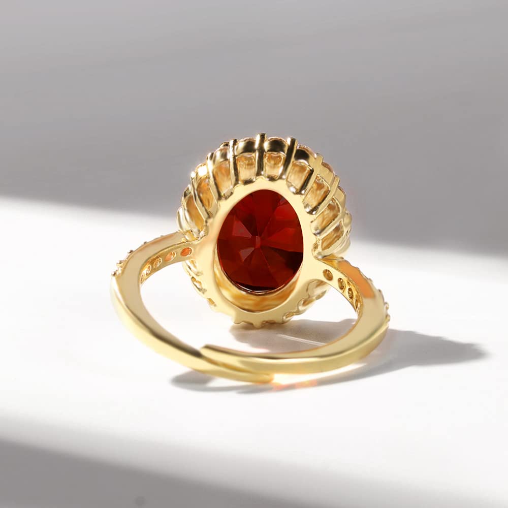 Artilady April Birthstone Rings for Women - Adjustable Open Ring diamond Stone Mothers Birthday