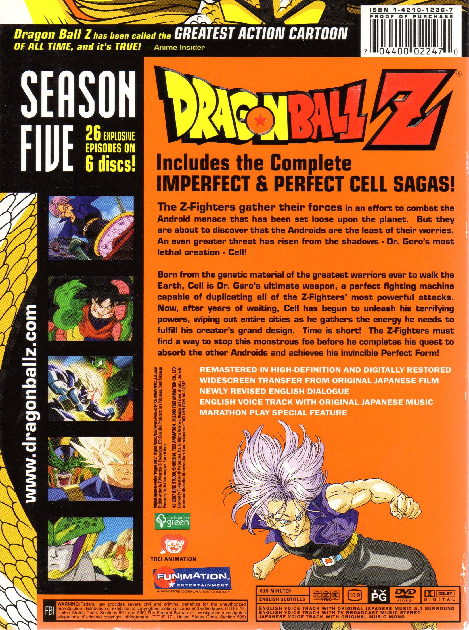 Dragonball Z Complete Seasons 1-9 Box sets (9 Box Sets)