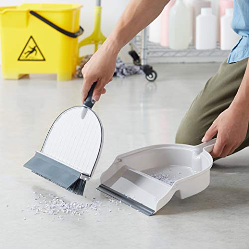 AmazonCommercial 10-inch Brush and Dustpan Set, 252 Count, 12 Pack of 21