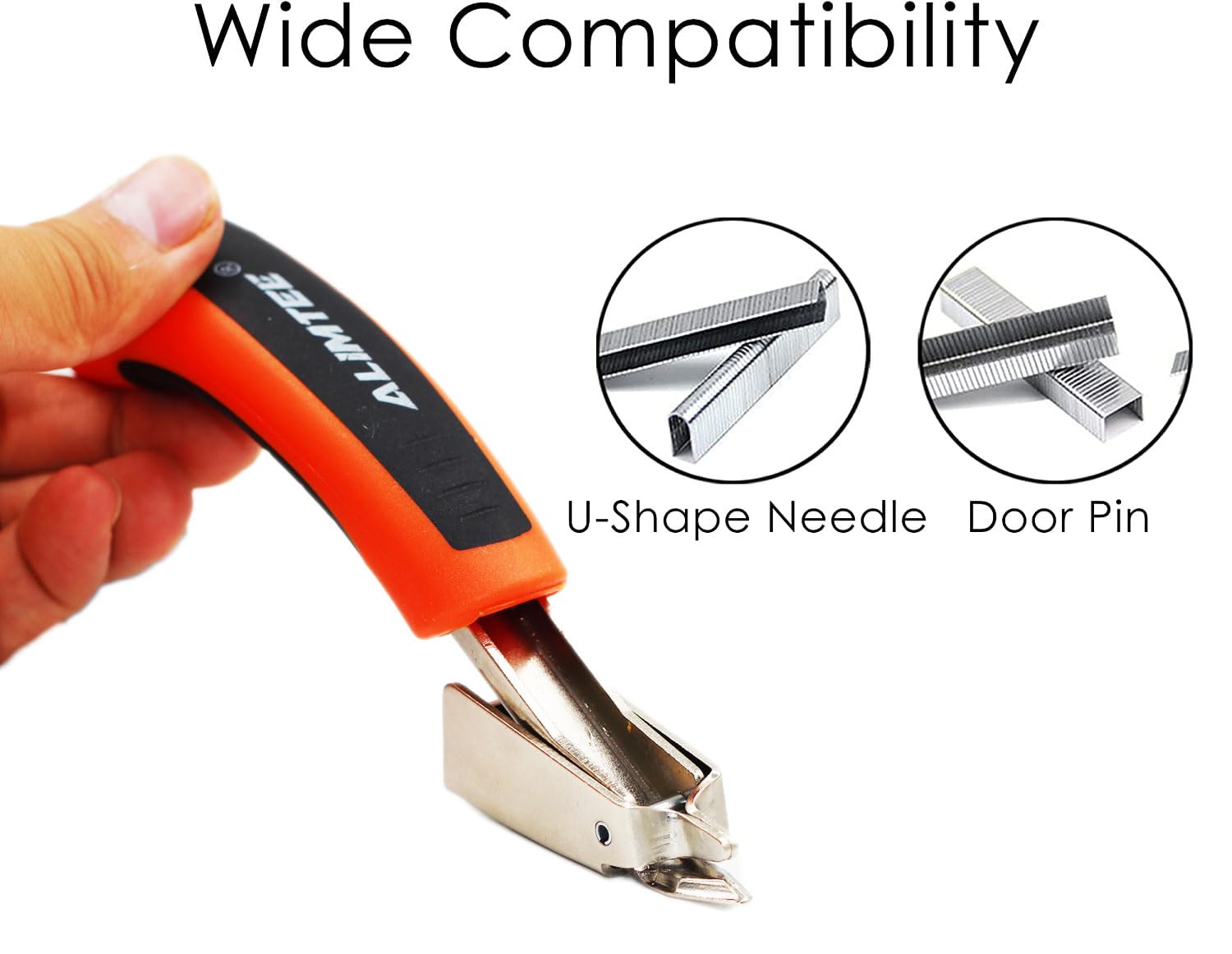 Alimtee 6 Pcs Staple Removers Heavy Duty Staple Puller, Upholstery Tool Industrial Staple Remover for Furniture, Floor, Carpet, Carton (6 Pack) (6 Pack)