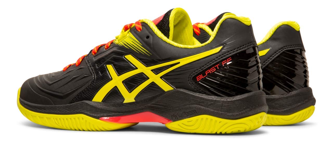 ASICS Blast FF Women's Volleyball Shoes, Black/Sour Yuzu, 7.5 M US