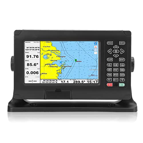 Aramox 8in High Accuracy Fish Finder Chartplotter GPS BDS Waterproof Keyed Assist Chartplotter Fish Finder for Marine