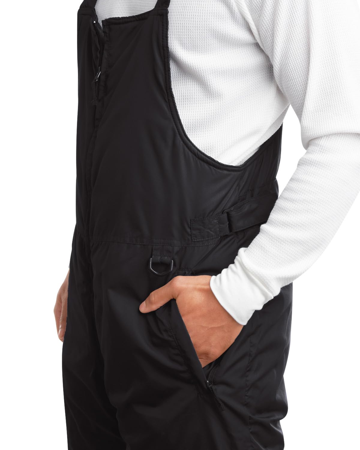Arctic Hero Men’s Snow Bib – Insulated Waterproof Snow Pants Ski/Snowboard Overalls (S-2XL), Size Medium, Black