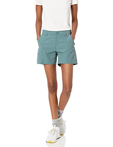 Amazon Essentials Women's Stretch Woven 5 Inch Outdoor Hiking Shorts with Pockets, Sage Green, 12