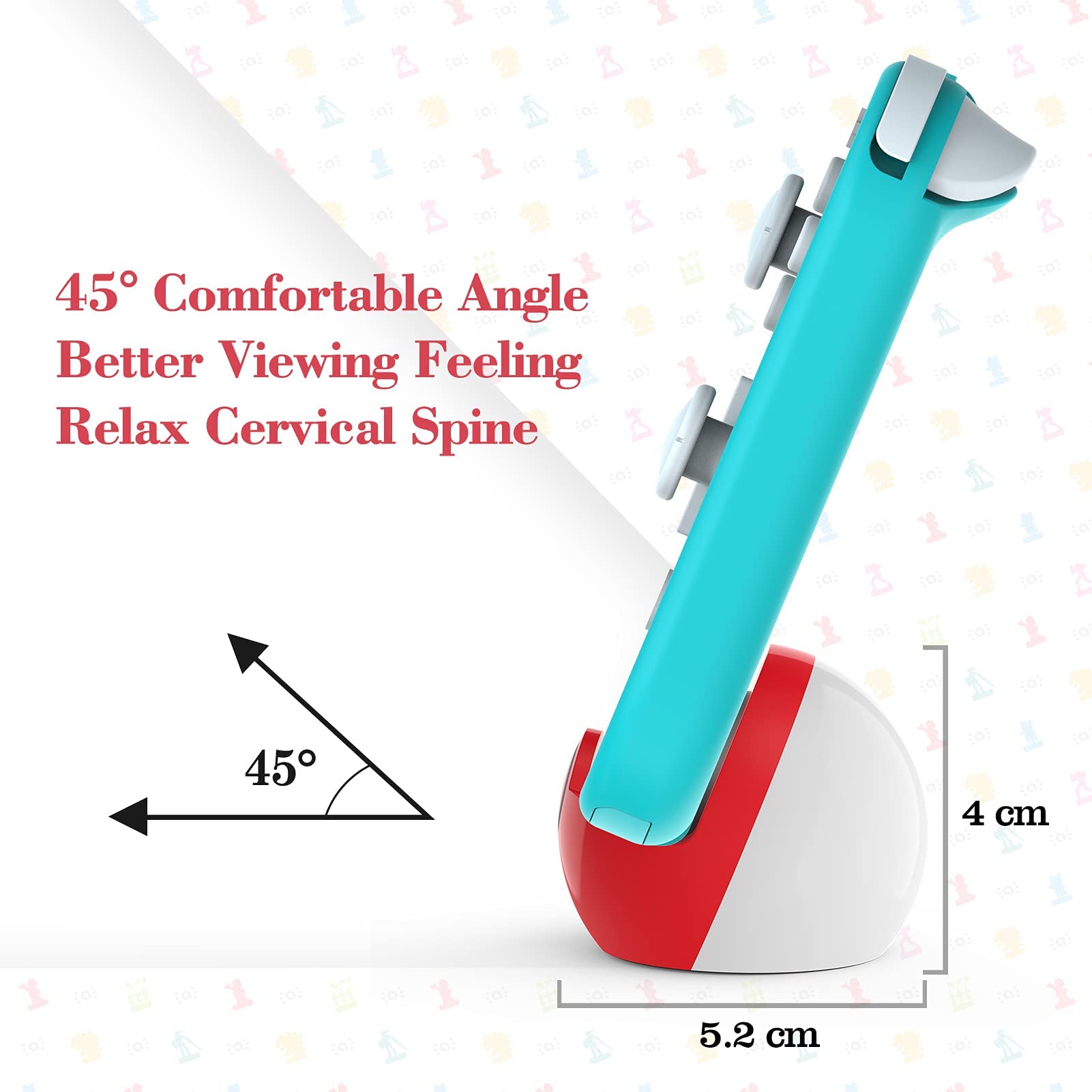 Antank Charging Dock Compatible with Nintendo Switch and Switch Lite, no Projection Charging Stand, Mini Portable Docking Station Easy for Travel Red & White