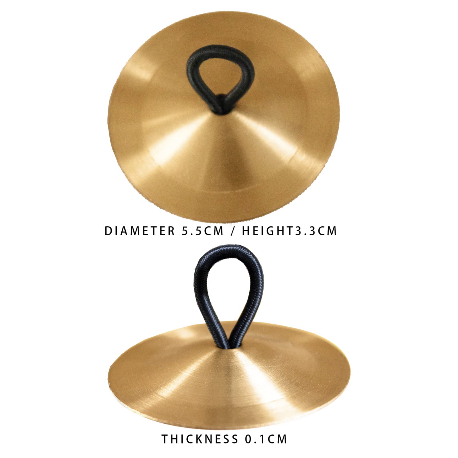 Arborea Finger Cymbals Belly Dancing Brass Finger Cymbals Musical Instrument zills for Ball Party