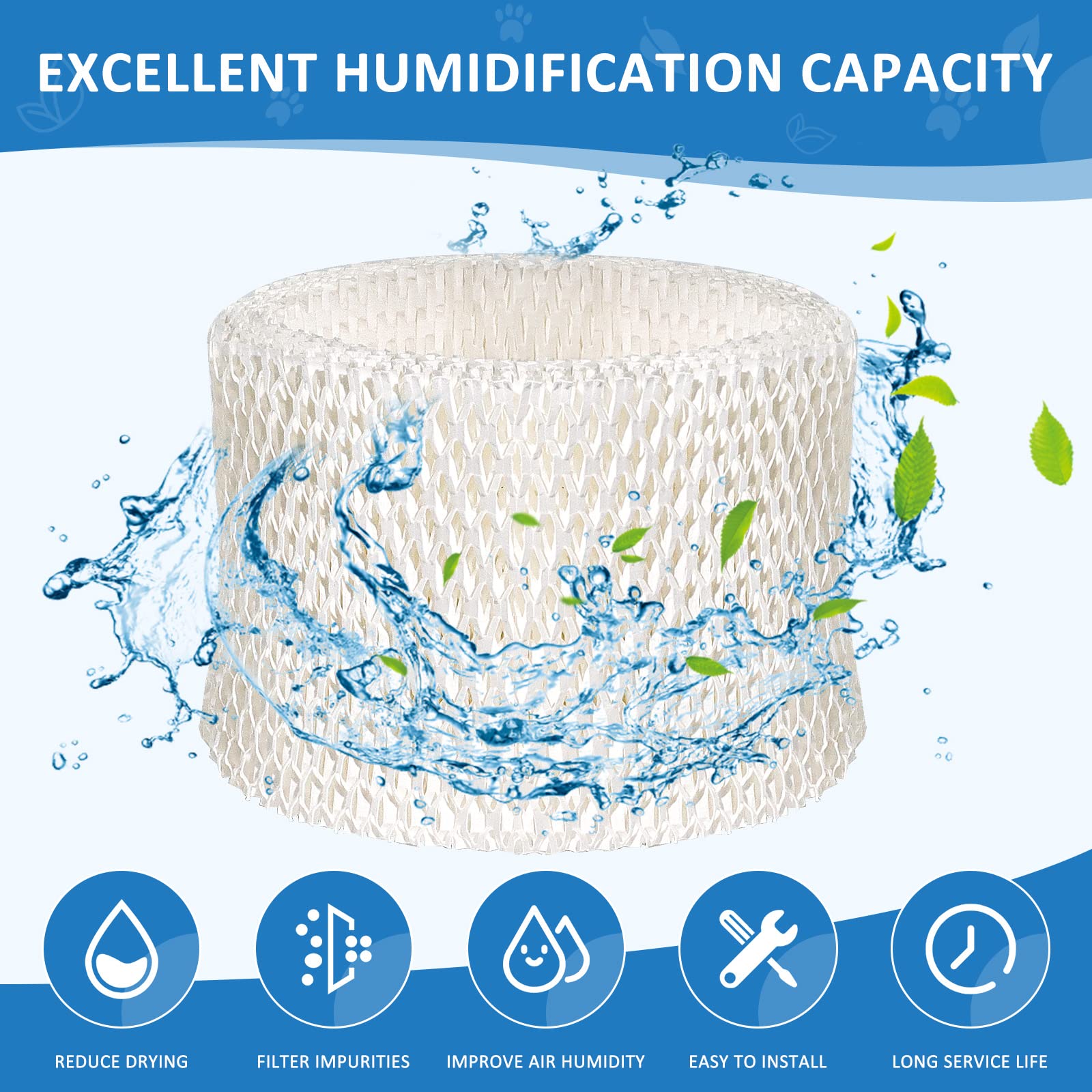 Cenipar HAC-504 Premium Humidifier Filters Replacement for Honey-Well Humidifier Filter HAC-504AW and Filter A Replacement for HCM-350, HCM-500, HCM-600 &Cool Mist Humidifiers 4 Pack