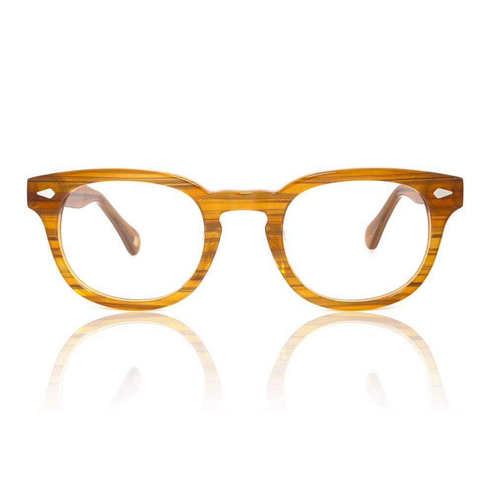 ANGEL REGAL Computer Glasses Women Blue Light Blocking,Blue Light Glasses Men Square Gaming Glasses Eyeglasses Frame, Stripe Brown