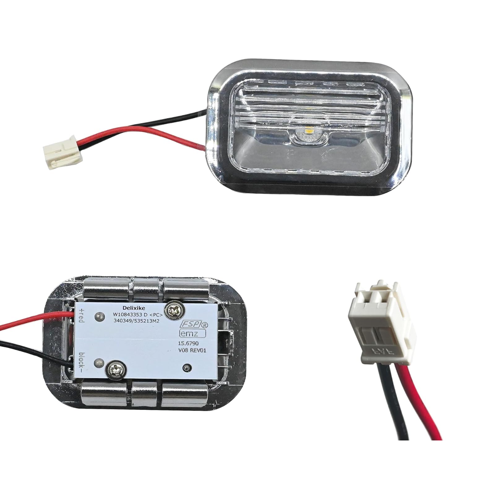W11462342 Refrigerator LED Light (Daylight White) Module Assembly for kitchenaid, Jenn-air and Whirlpool Refrigerators, Replacement Model W10908166, AP6989197, PS16218086