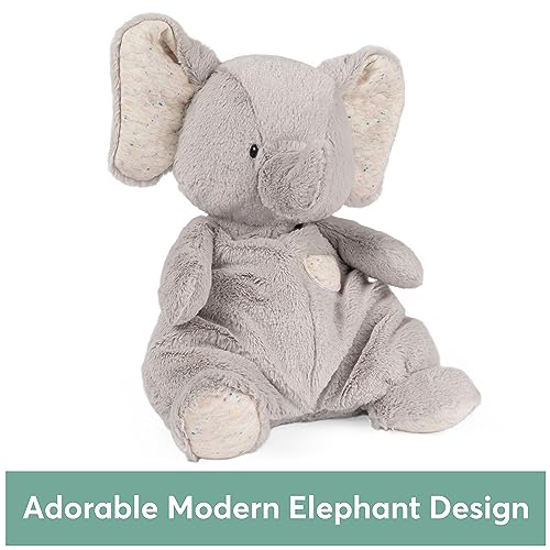 GUND Baby Oh So Snuggly Elephant Large Plush Stuffed Animal for Babies and Infants, Ash Grey, 12.5”