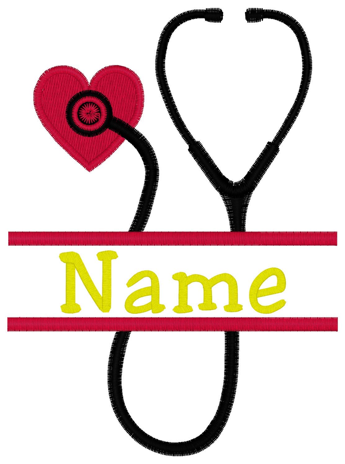 all about me company Personalized Monogram Tote Bag Nurse Doctor Appreciation Heart Stethoscope Initials Gift RN LPN CNA (Design #3/Pink Azaela)