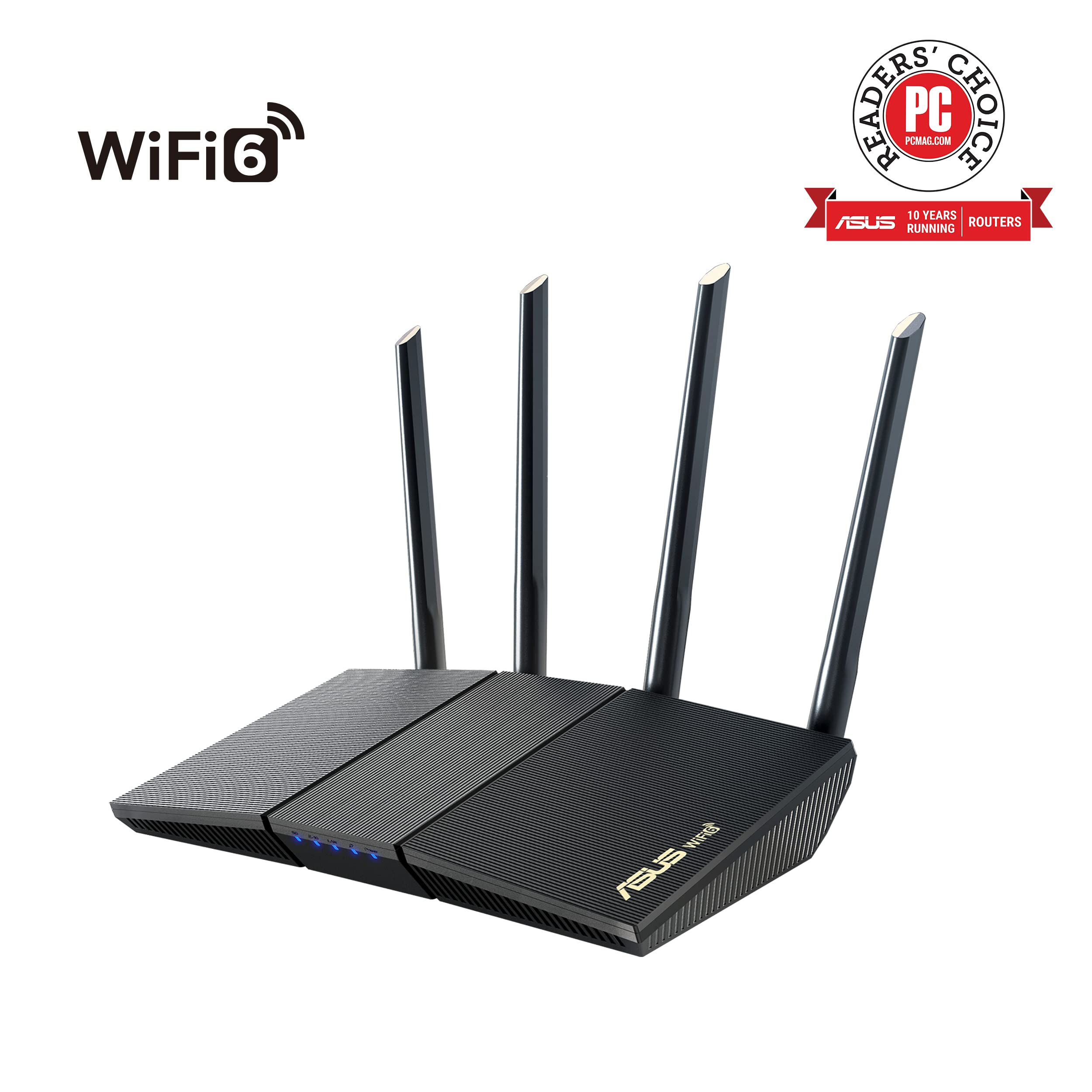 ASUS ROG Strix GS-AX3000 WiFi 6 Gaming Router and ASUS RT-AX1800S Dual Band WiFi 6 Extendable Router Bundle