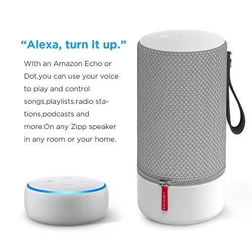 Libratone ZIPP Portable WiFi + Bluetooth Wireless Speaker - Compatible with Alexa (Victory Red)