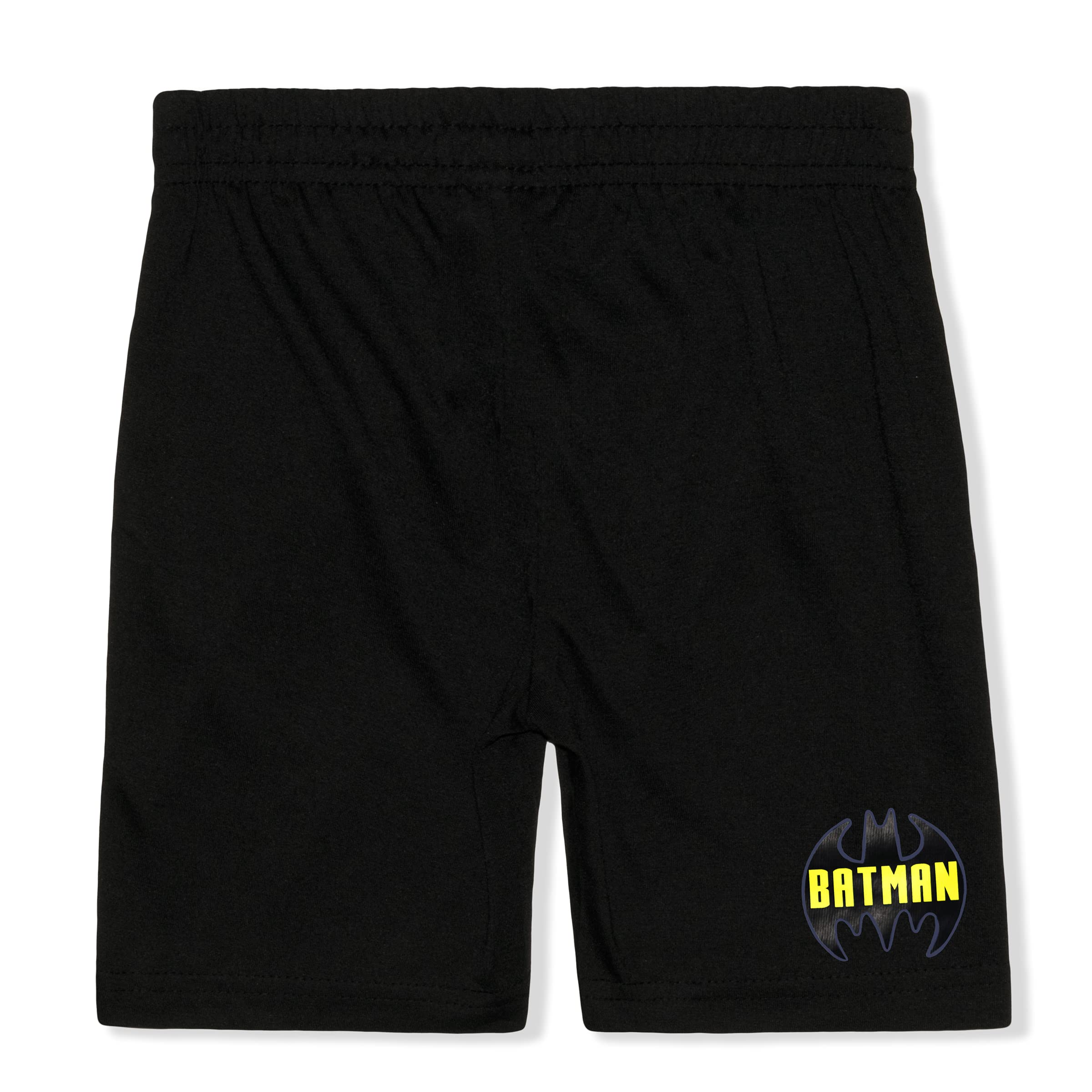 BATMAN DC Comics Boys T-Shirt and Short Set for Toddlers and Little Kids – Black/Grey