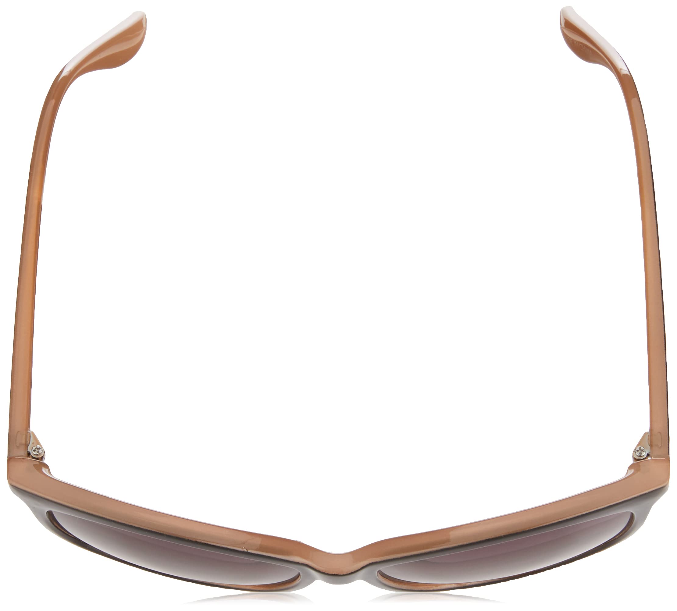Amazon Essentials Women's Mid Size Round Sunglasses, Black/Taupe, 59