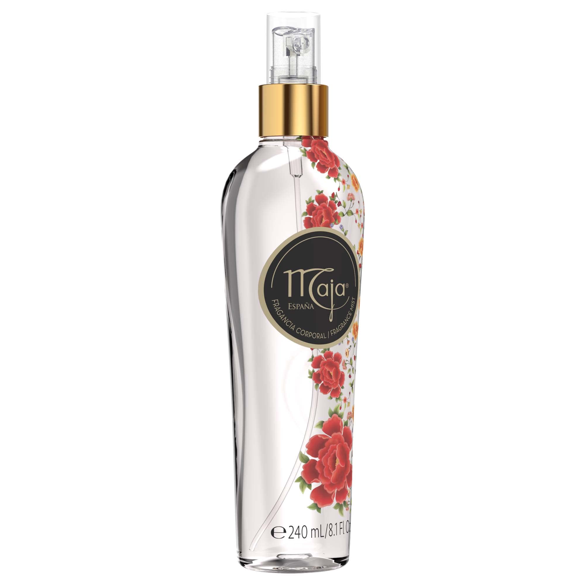 Maja Classic Perfumed Body Mist, Delicately Scented to refresh your Body with Flowers Essential Oils, Transparent, 8.1 Fl Oz, Spray Bottle
