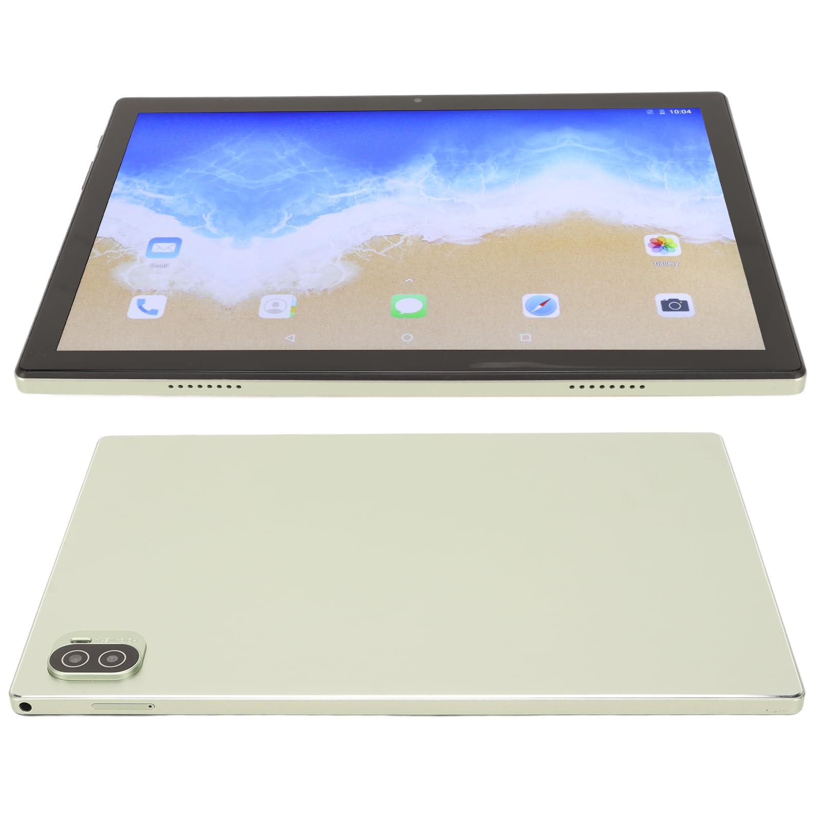 Airshi Tablet PC, 100-240V Front 800W Rear 2000W 1920x1200 HD Green 6GB 128GB 10 Inch Tablet for Video for Music (UK Plug)
