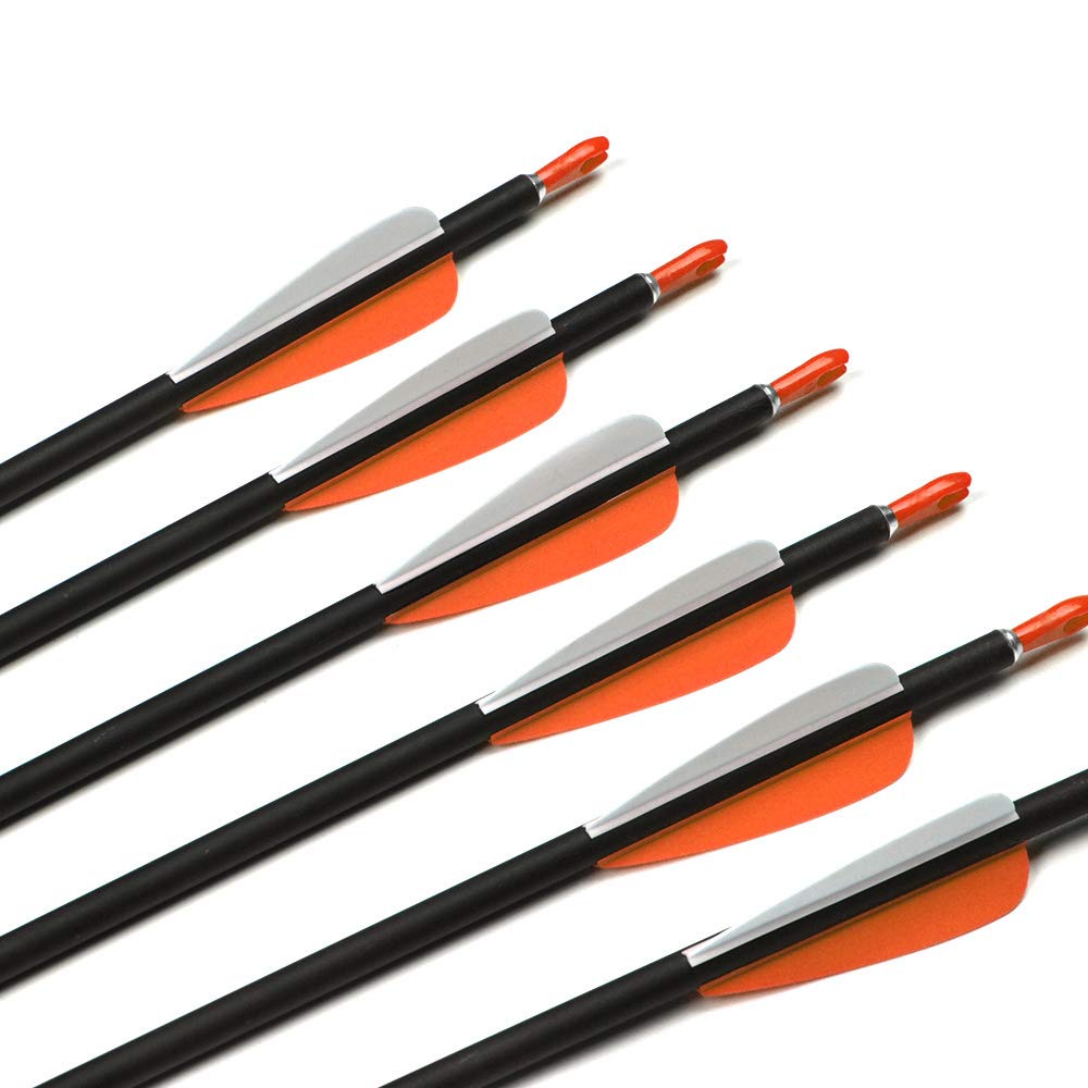 ANTISR 30" Carbon Arrows OD.275 with Interpolated Tips and Anti-Nail Nock for Compound & Recurve Bow(Pack of 12)