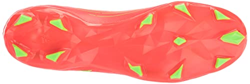adidas Unisex Edge.3 Predator Firm Ground Soccer Shoe, Solar Red/Solar Green/Black, 9 US men