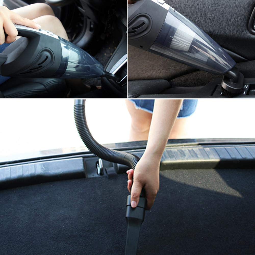 ADTZYLD Handheld Car Vacuum Cordless Cleaner USB Charger Wet Dry Strong Cyclone Suction Lightweight Portable Auto Mini Car Vacuum