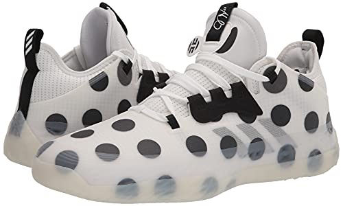 adidas Unisex Harden Vol. 5 Futurenatural Basketball Shoe, White/Black/Crystal White, 8.5 US Men