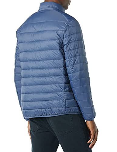 Amazon Essentials Men's Packable Lightweight Water-Resistant Puffer Jacket (Available in Big & Tall), Indigo, Medium