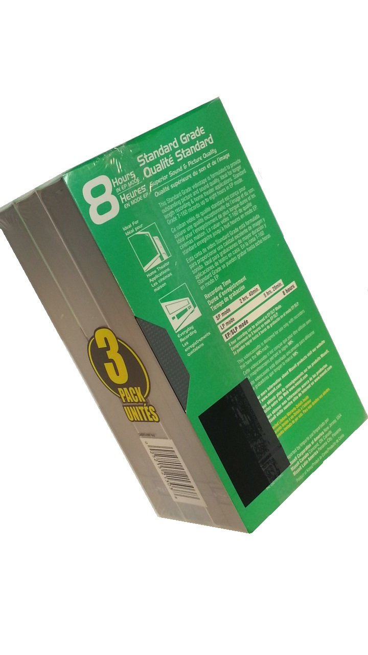 Maxell 213030 VHS T160 Standard Grade - 3 Pack