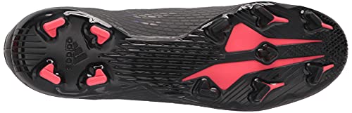 adidas Unisex X Speedflow.3 Firm Ground Soccer Shoe, Black/Sonic Ink/Solar Yellow, 6.5 US Men