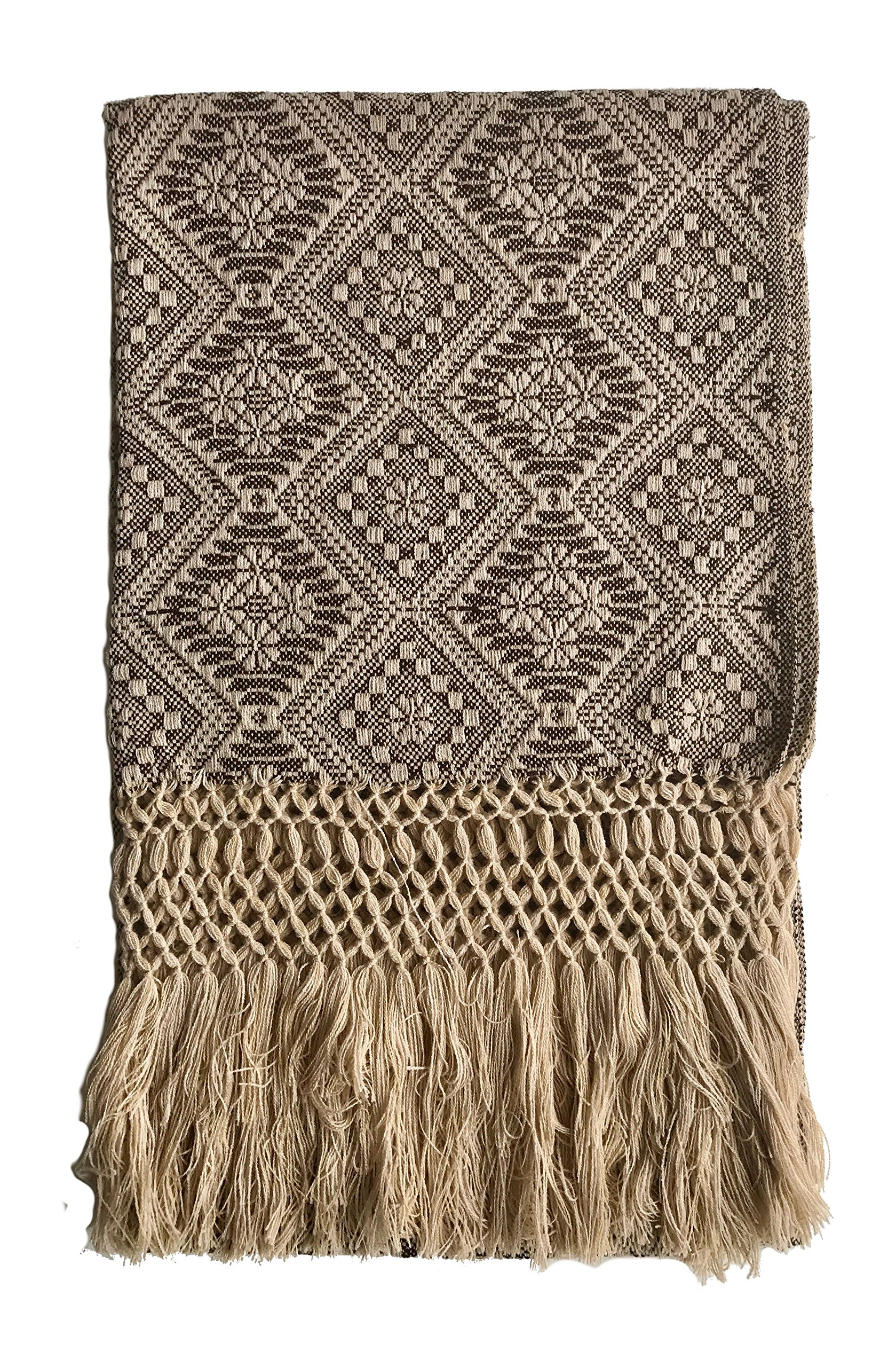 ALKIMIA INC Mexican Handmade Rebozo Shawl (Blue)